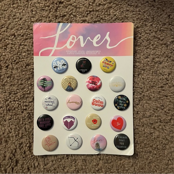 Taylor Swift | Other | Taylor Swift Lover Pins | Poshmark